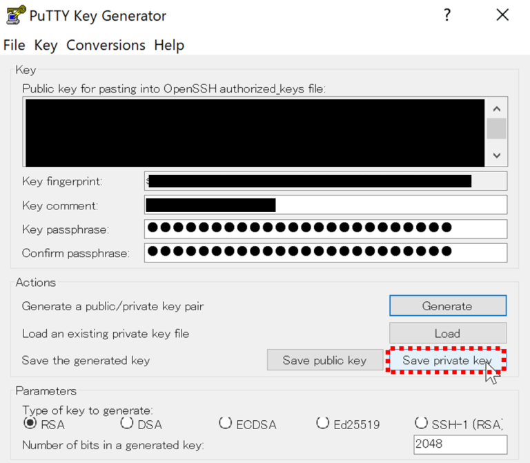 ssh-keygenで生成した秘密鍵をPPK形式の秘密鍵に変換する | Create it Myself
